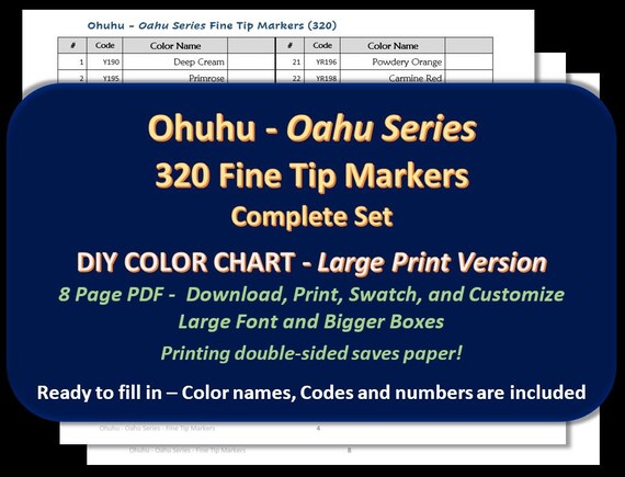 Ohuhu Honolulu 320 Marker Swatch Carta En Blanco Imprimible, 53% OFF Ohuhu Honolulu 320 Marker Swatch Carta En Blanco Imprimible, 53% OFF