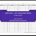 180 Colors 1 Page DIY Blank Color Chart /swatch Sheet Digital Download ...