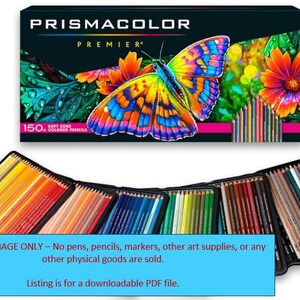 Prismacolor Premier - V2 Color Order LARGE PRINT 150 Colored Pencil Set ...