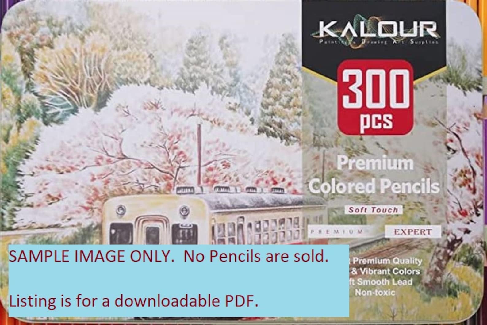 Kalour - 300 Colored Pencil Set - DIY Color Chart / Swatch Sheet ...
