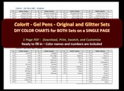 120 Color Swatch Chart Digital Printable 120 Color Swatch - Etsy Canada