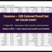 120 Colors 1 Page DIY Blank Color Chart /swatch Sheet Digital Download ...