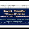 120 Colors 1 Page DIY Blank Color Chart /swatch Sheet Digital Download ...