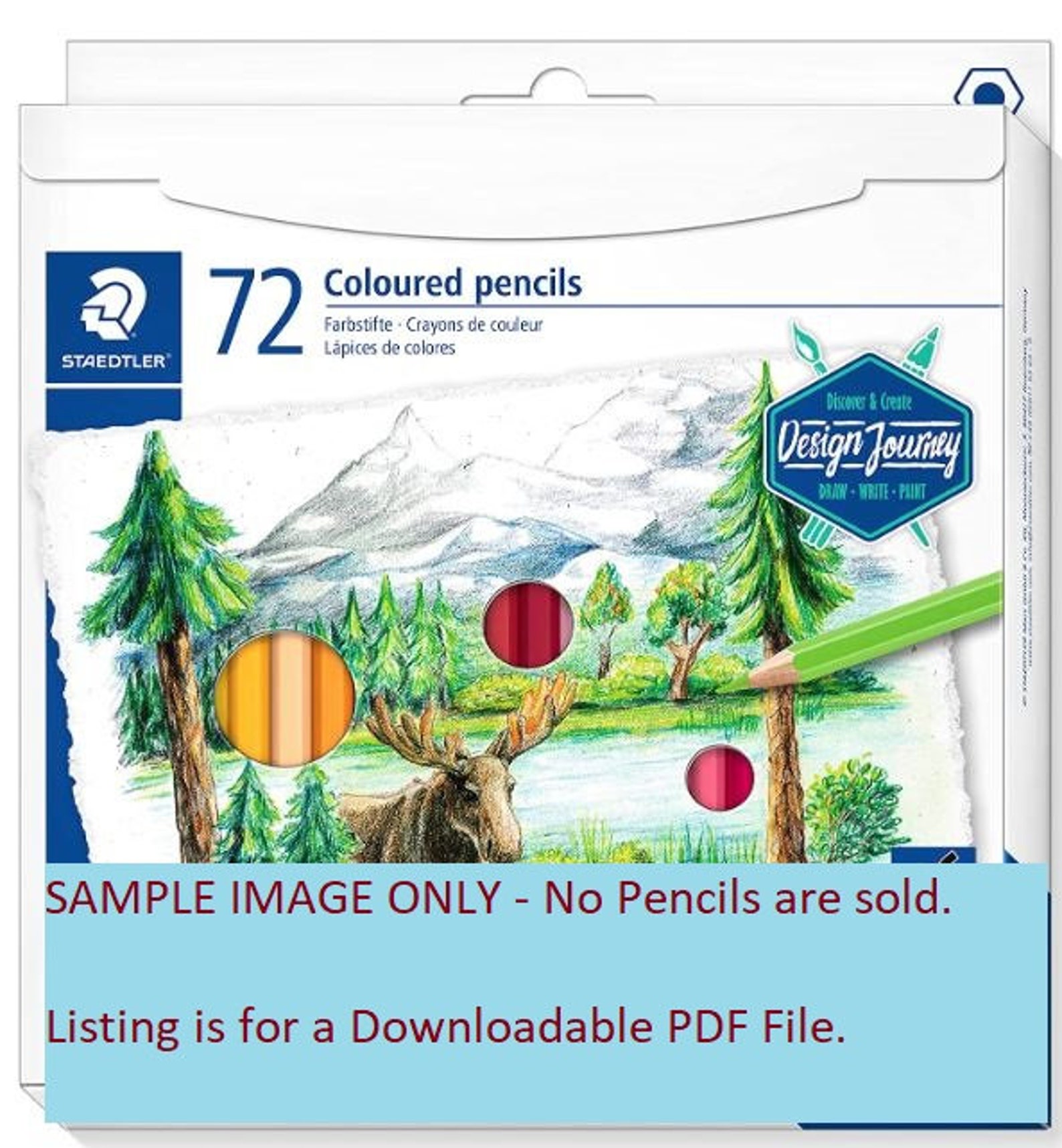 Staedtler Design Journey - 72 Colored Pencil Set - DIY Color Chart ...