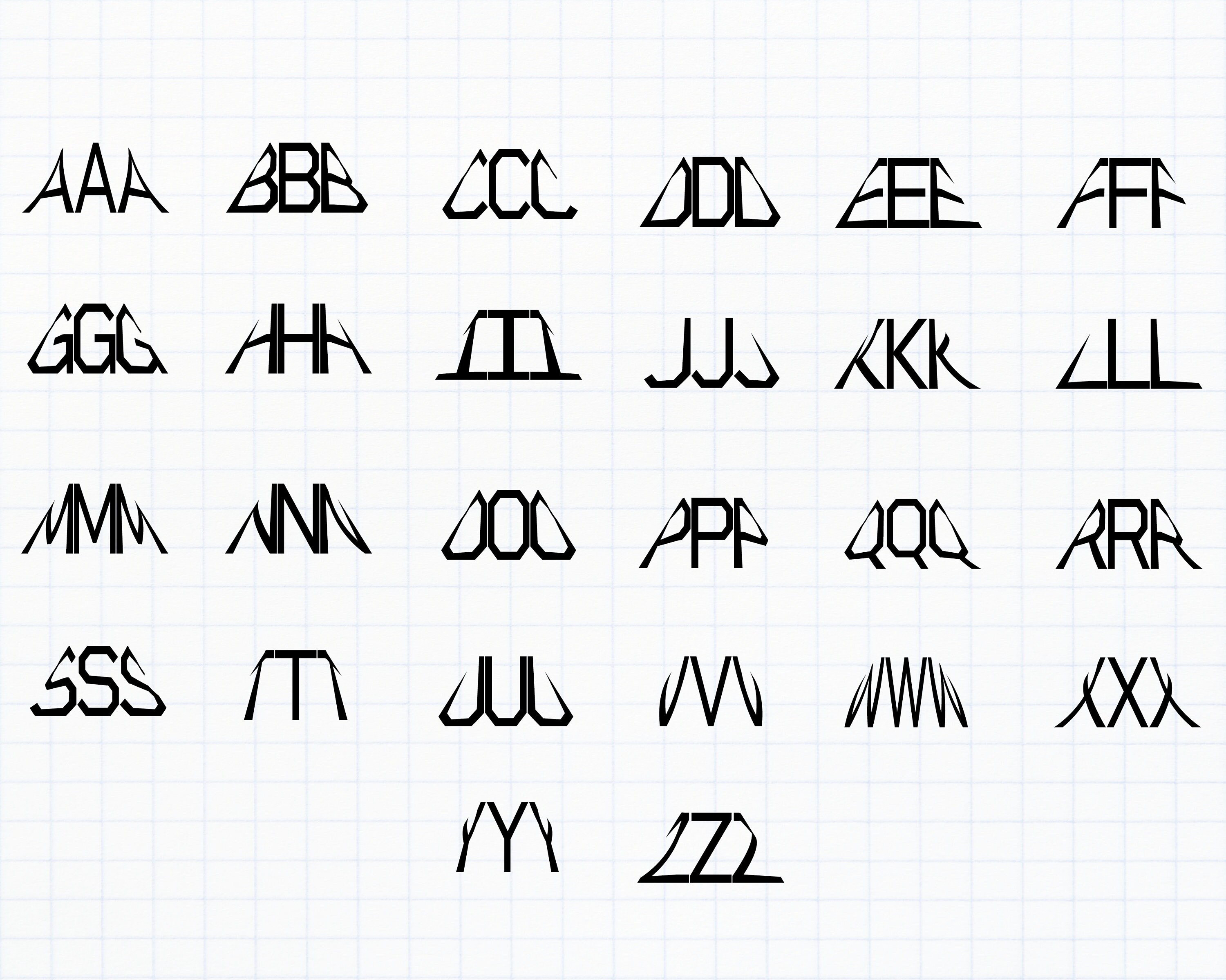 Monogram SVG Bundle 9 Monogram Alphabets Monogram Letters - Etsy