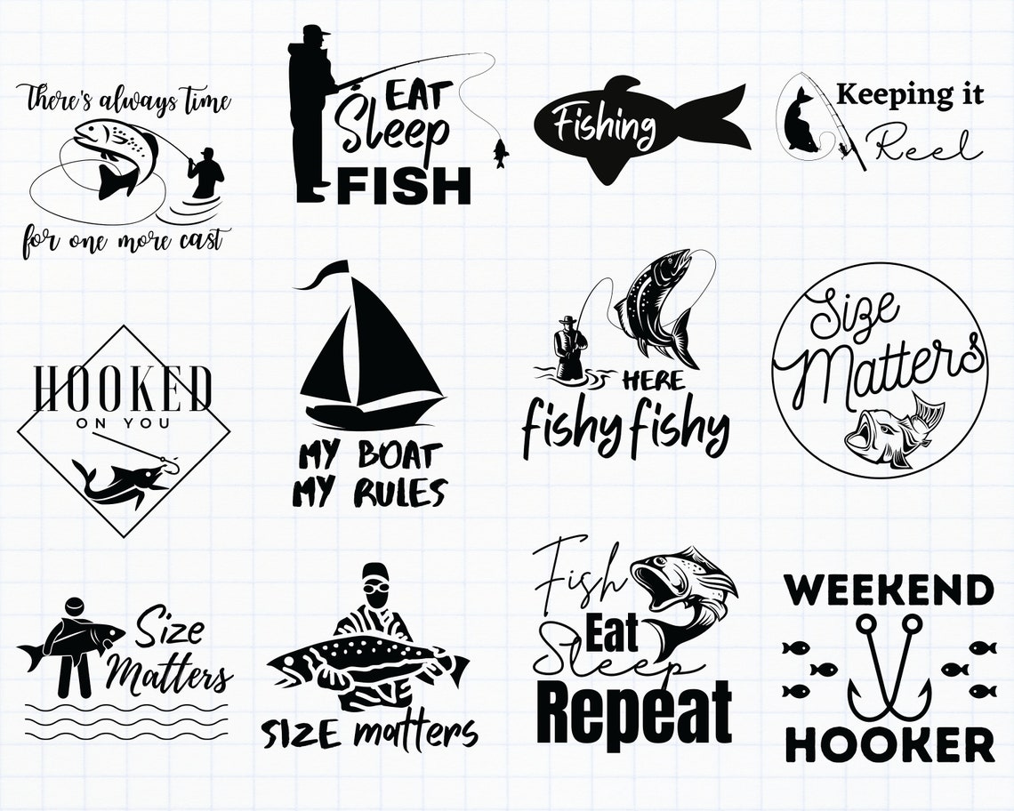 Fishing SVG Bundle / FISHING Svg Files / Fisherman Bundle I - Etsy