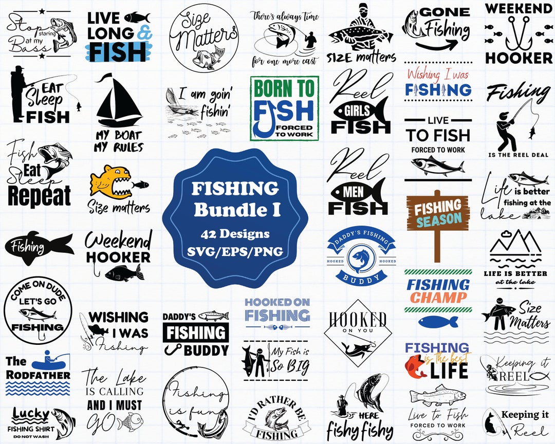 Fishing SVG Bundle / FISHING Svg Files / Fisherman Bundle I - 42 ...