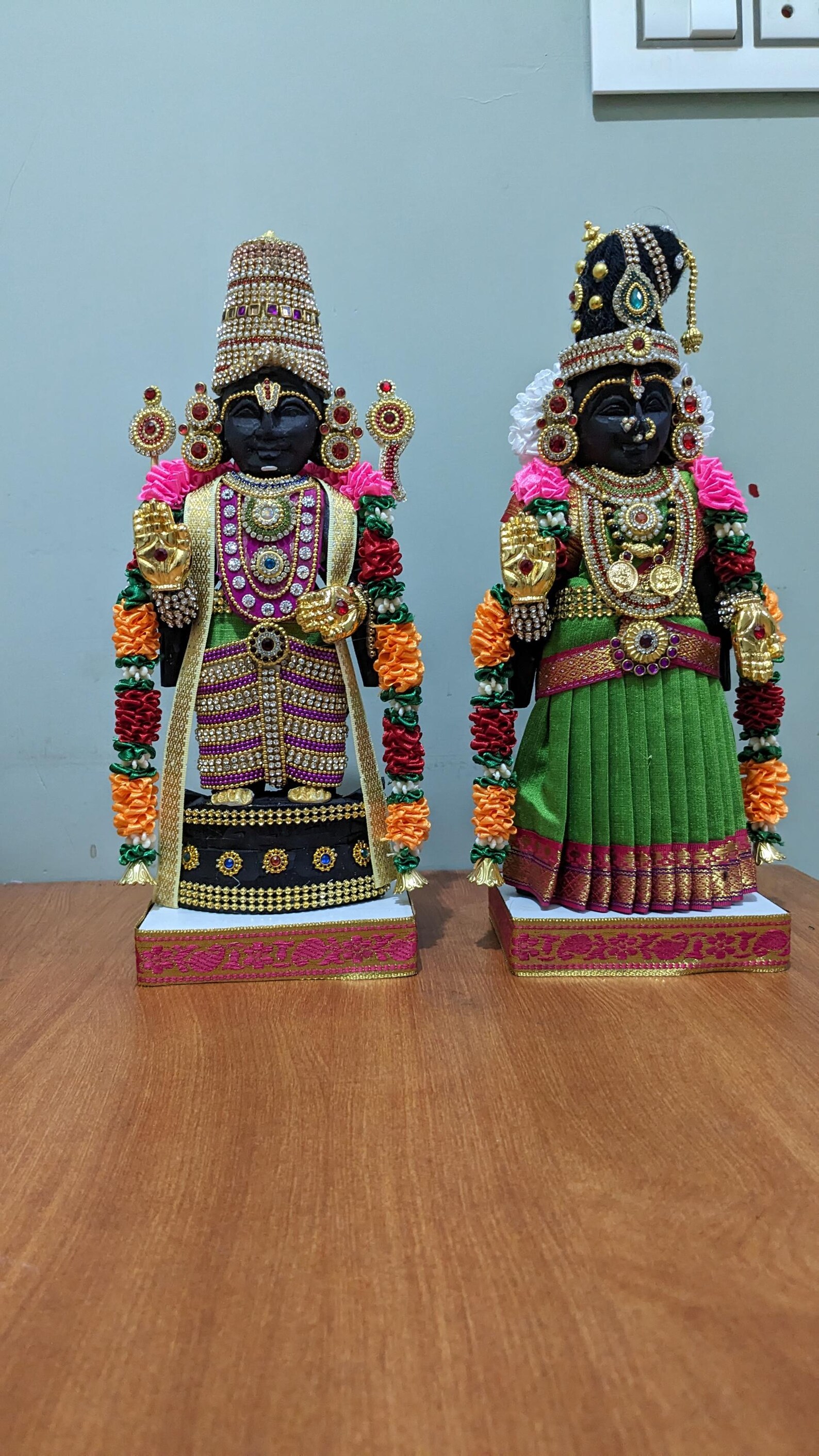Wooden Marapachi Dolls, Marapachi Bommai , Golu Doll, Indian God Doll ...
