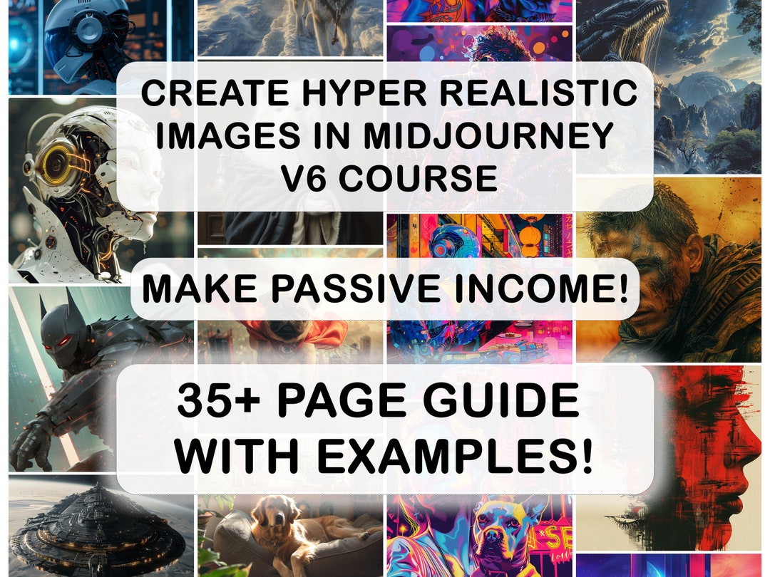 Create Hyper Realistic AI Prompt Guide Midjourney V6 Course, Hyper ...