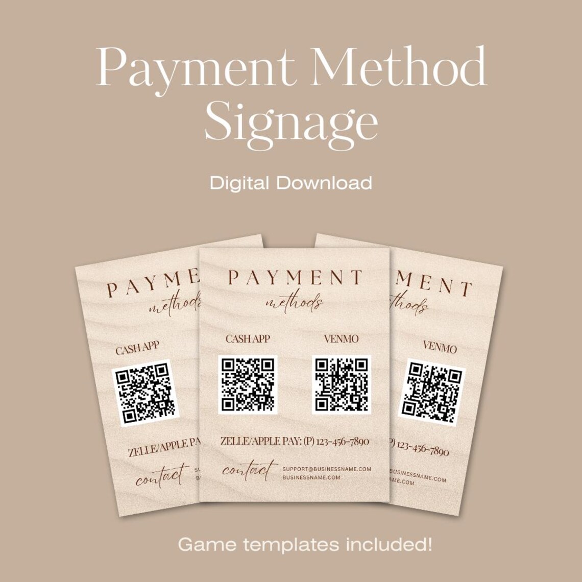 Scan to Pay Sign, QR Code Sign Template, Cashapp Paypal Sign ...