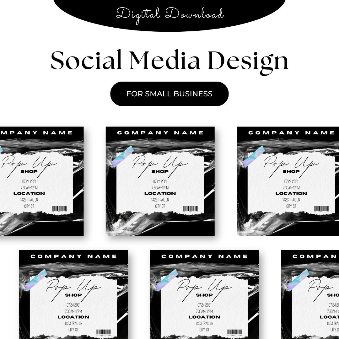Pop Shop Flyer, Instagram Flyer, Boutique Flyer Template, Shopping ...