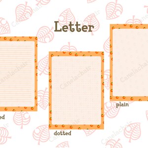 Animal Crossing paper/notepad/note Digital Download, orange ...