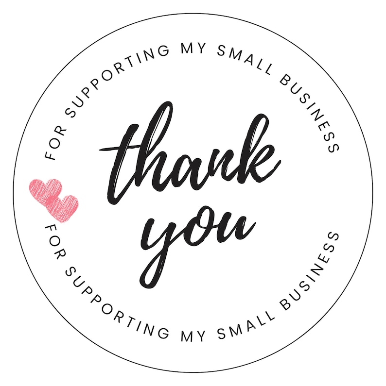 Digital Thank You Stickers Png, Printable Stickers, Download and Print ...