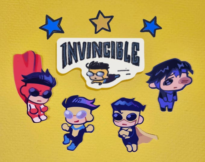 Invincible Sticker Pack - Etsy