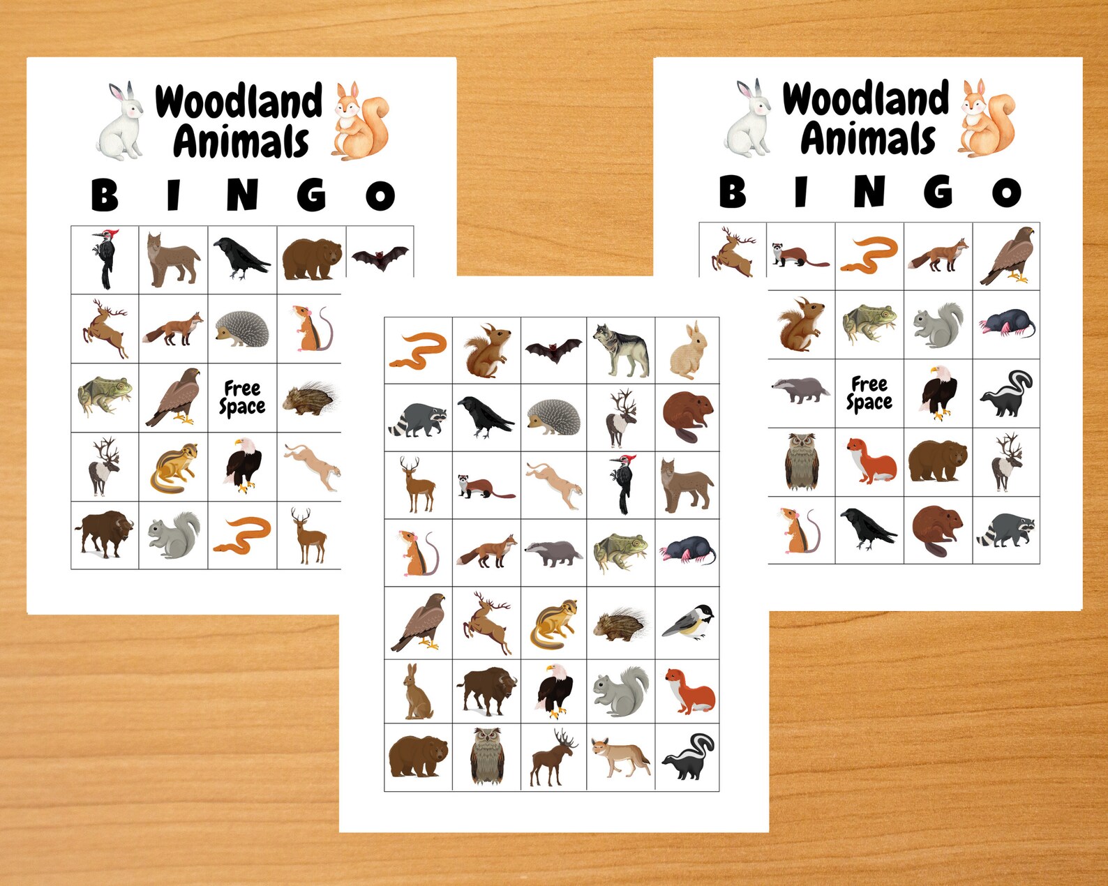 Woodland Animals Activity Bundle| Child Inspired Printables| Digital ...