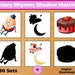 Nursery Rhymes Shadow Matching Cards Child Inspired Printables Digital ...