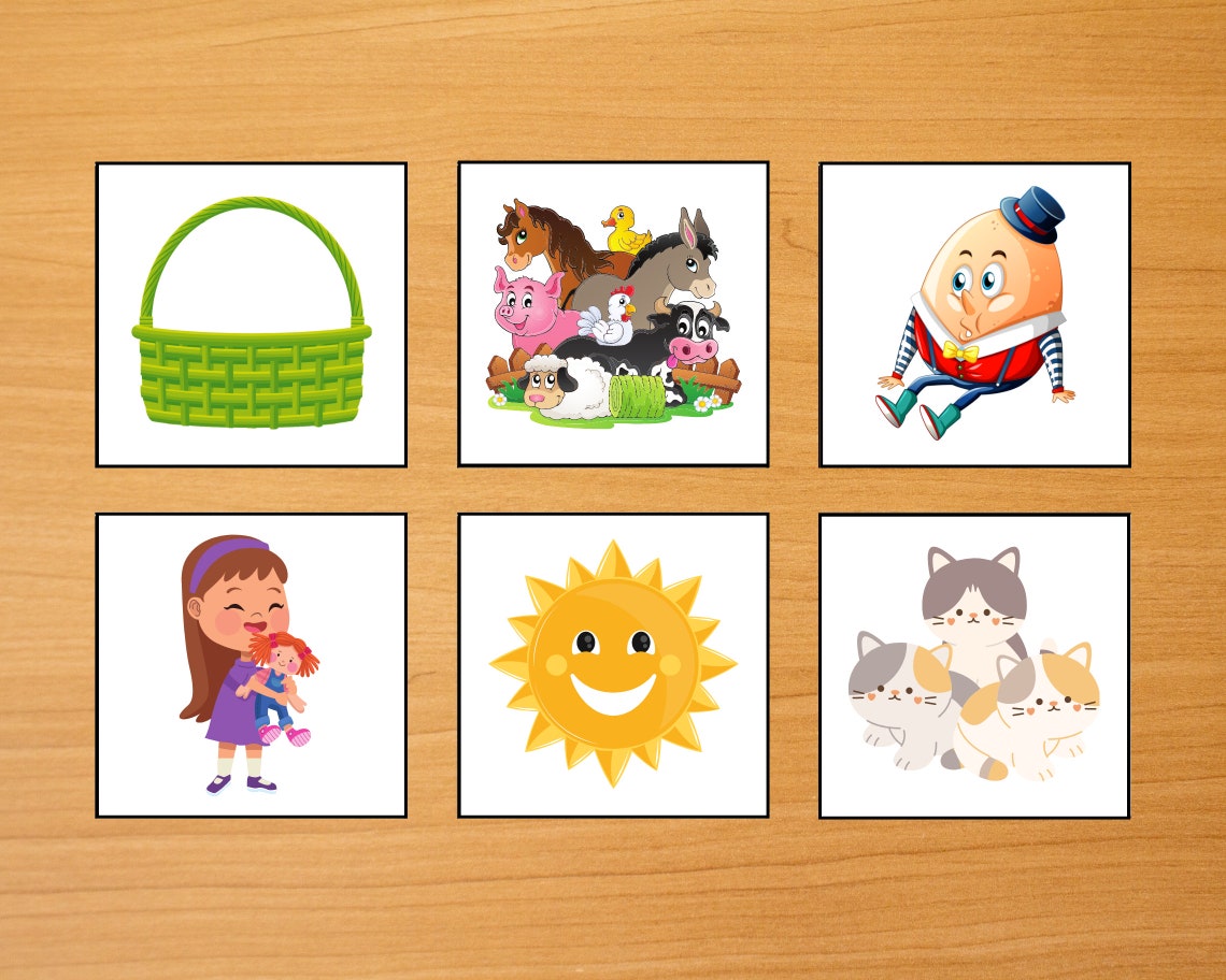 Nursery Rhyme Bingo| Digital Download| Printable Play Based Activity ...