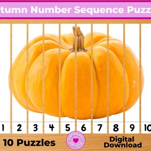 Fruits Number Sequence Puzzles Child Inspired Printables Digital ...