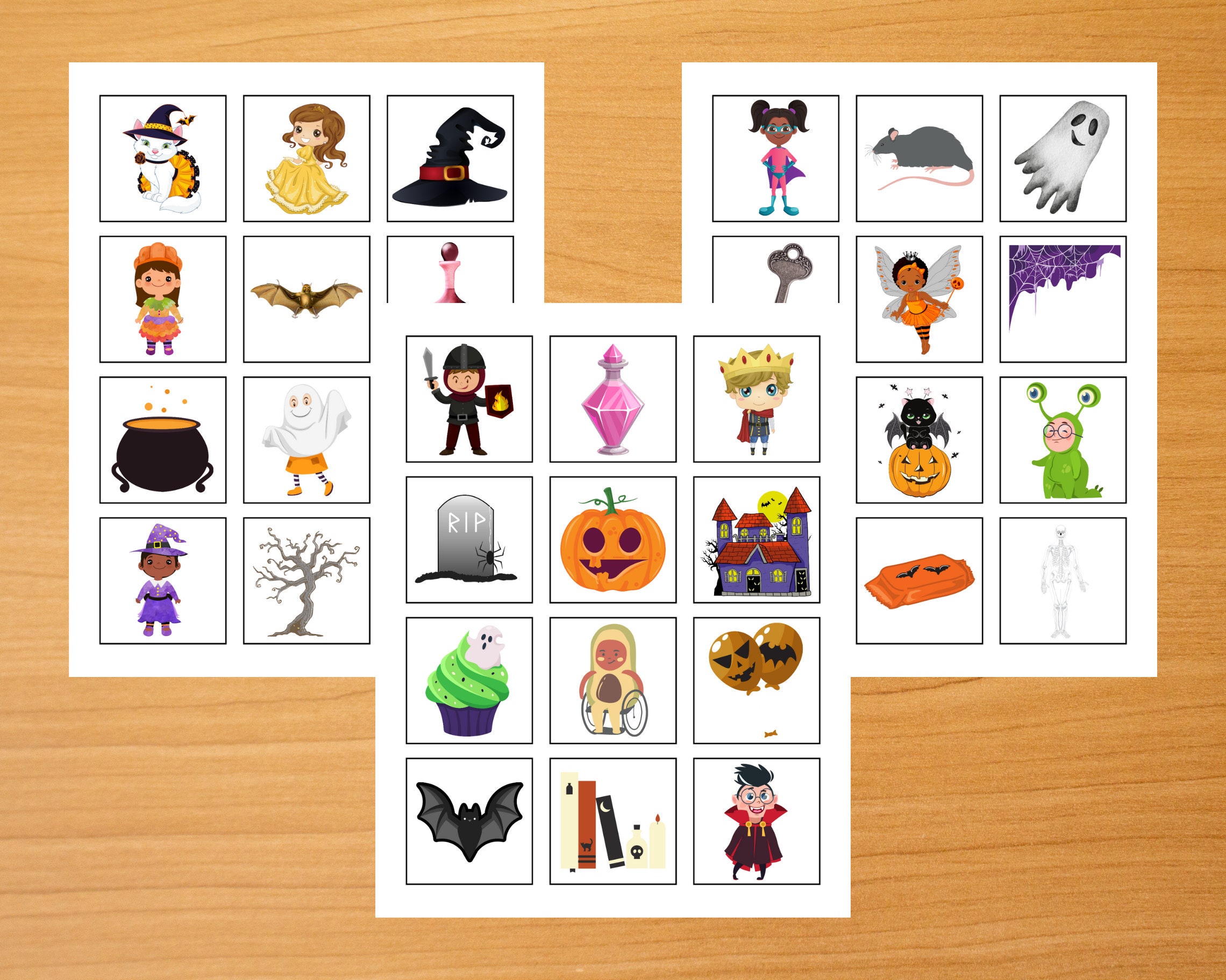 Halloween I Spy Matching Game| Digital Download| Printable Play Based ...