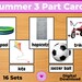 Summer Theme 3 Part Cards| Printable Digital Download| Montessori ...