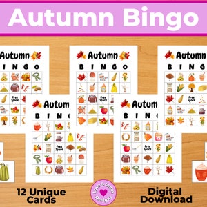 Autumn Bingo| Digital Download| Printable Play Based Activity ...