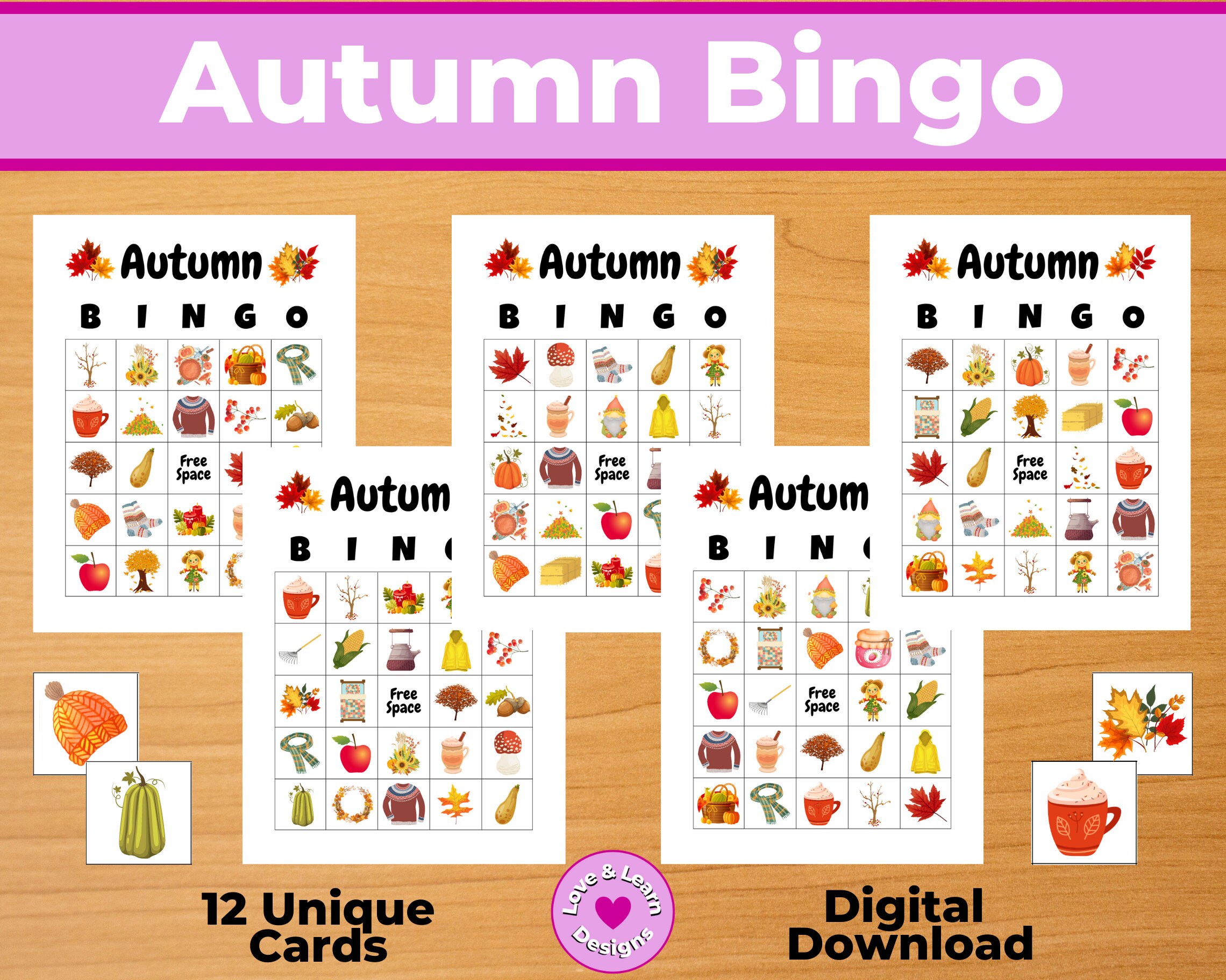 Autumn Bingo| Digital Download| Printable Play Based Activity ...
