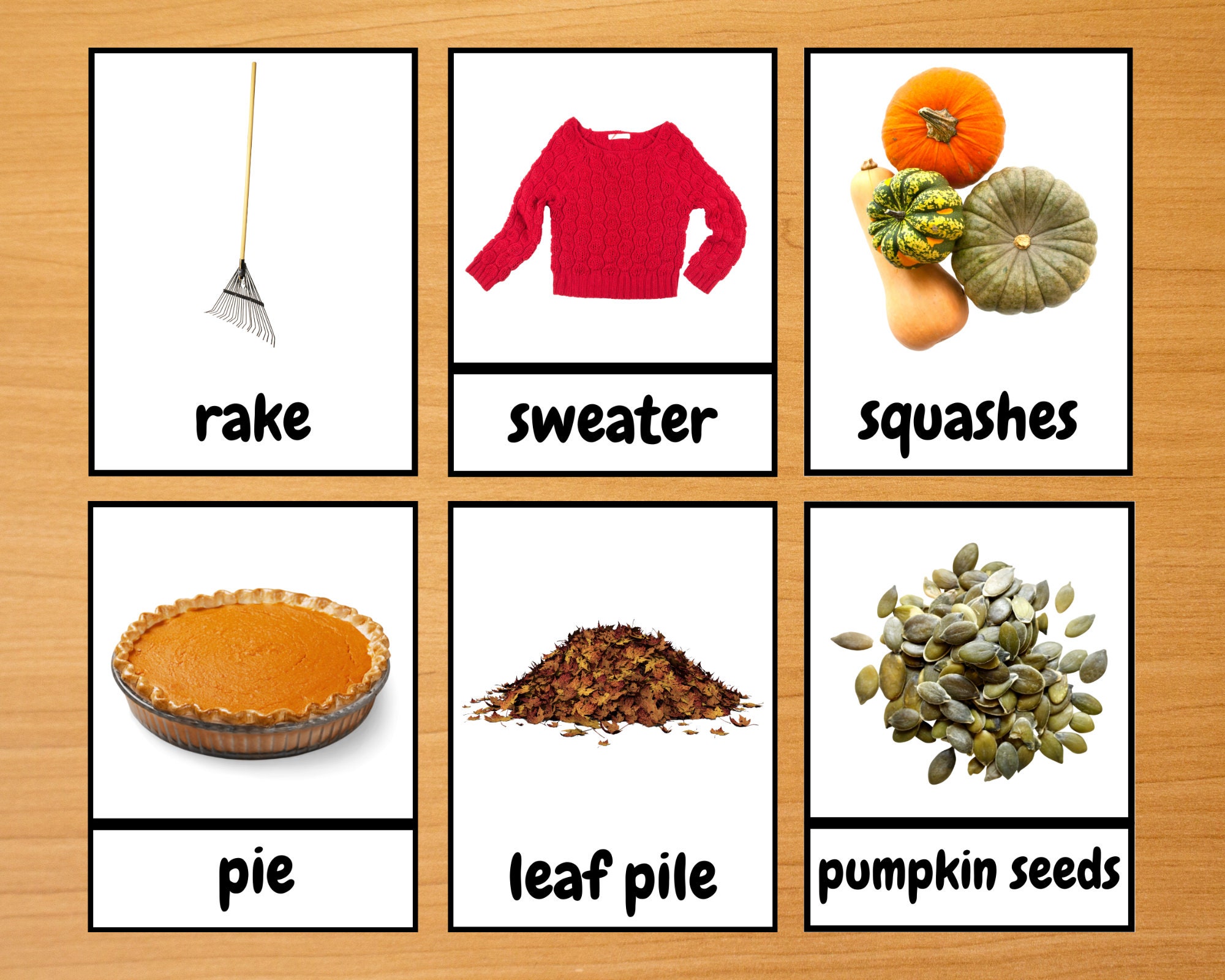 Autumn 3 Part Cards| Child Inspired Printable| Digital Download ...
