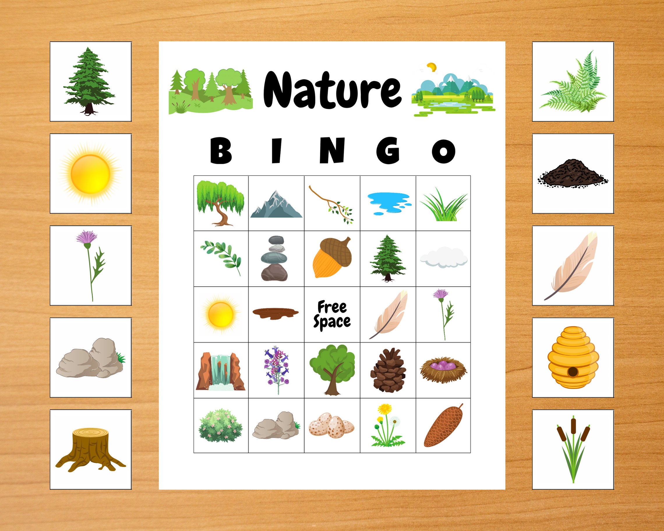 Nature Bingo Digital Download Printable Play Based Activity for ...