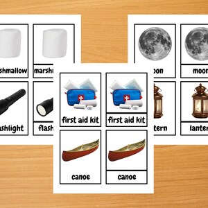 Camping Theme 3 Part Cards| Printable Digital Download| Montessori ...