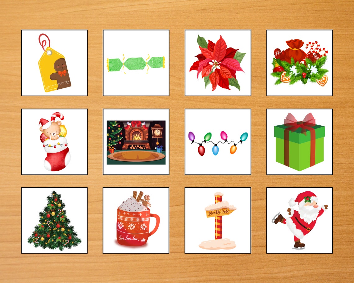 Christmas I Spy Matching Game| Digital Download| Printable Play Based ...