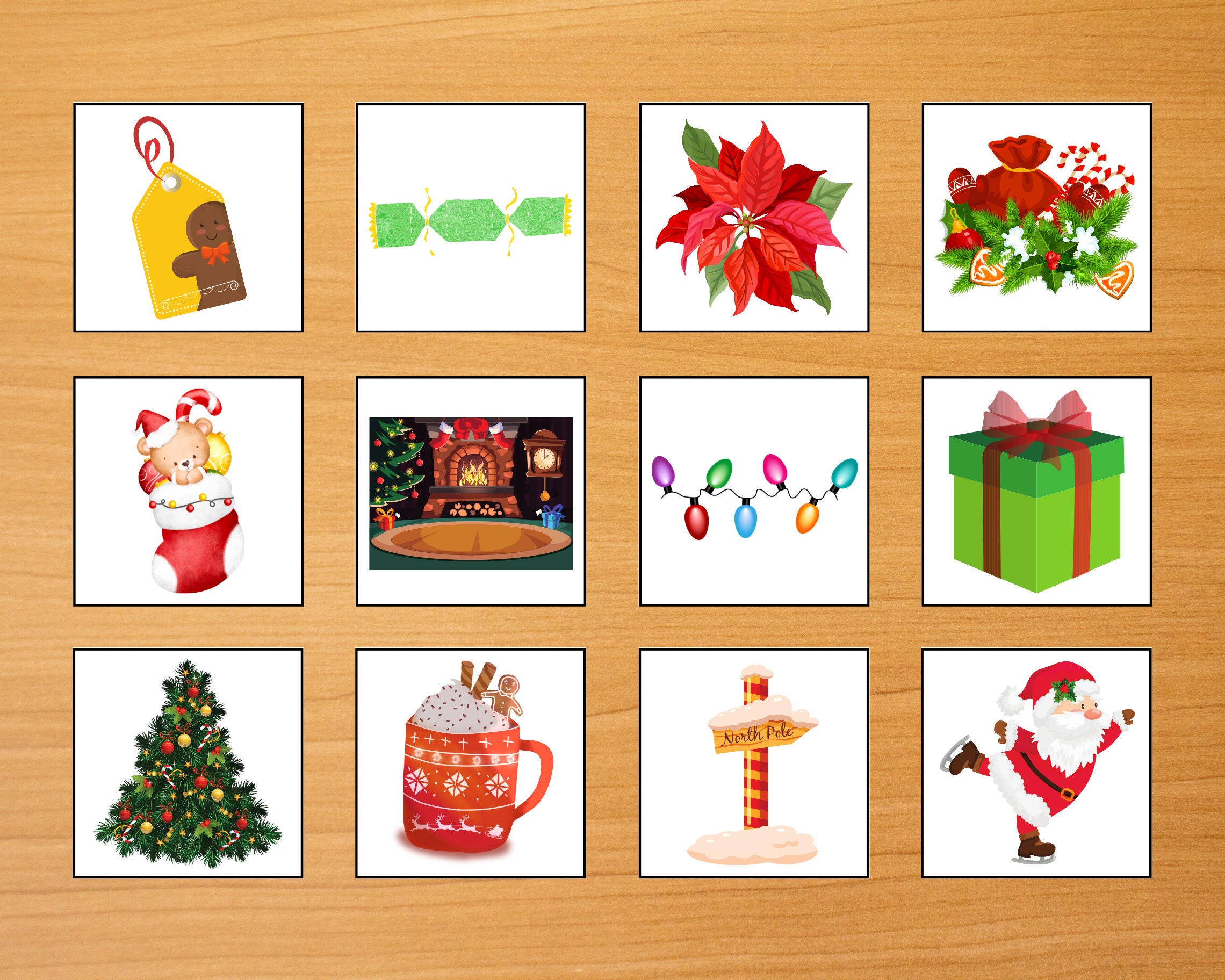 Christmas I Spy Matching Game| Digital Download| Printable Play Based ...