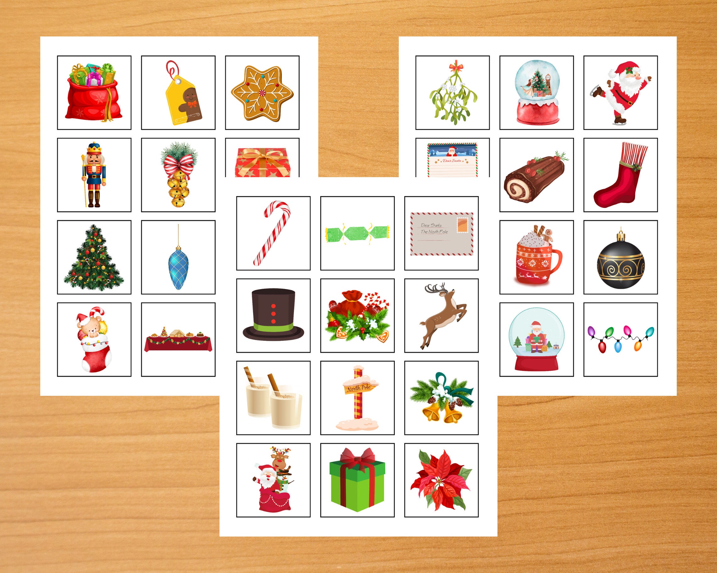 Christmas I Spy Matching Game| Digital Download| Printable Play Based ...