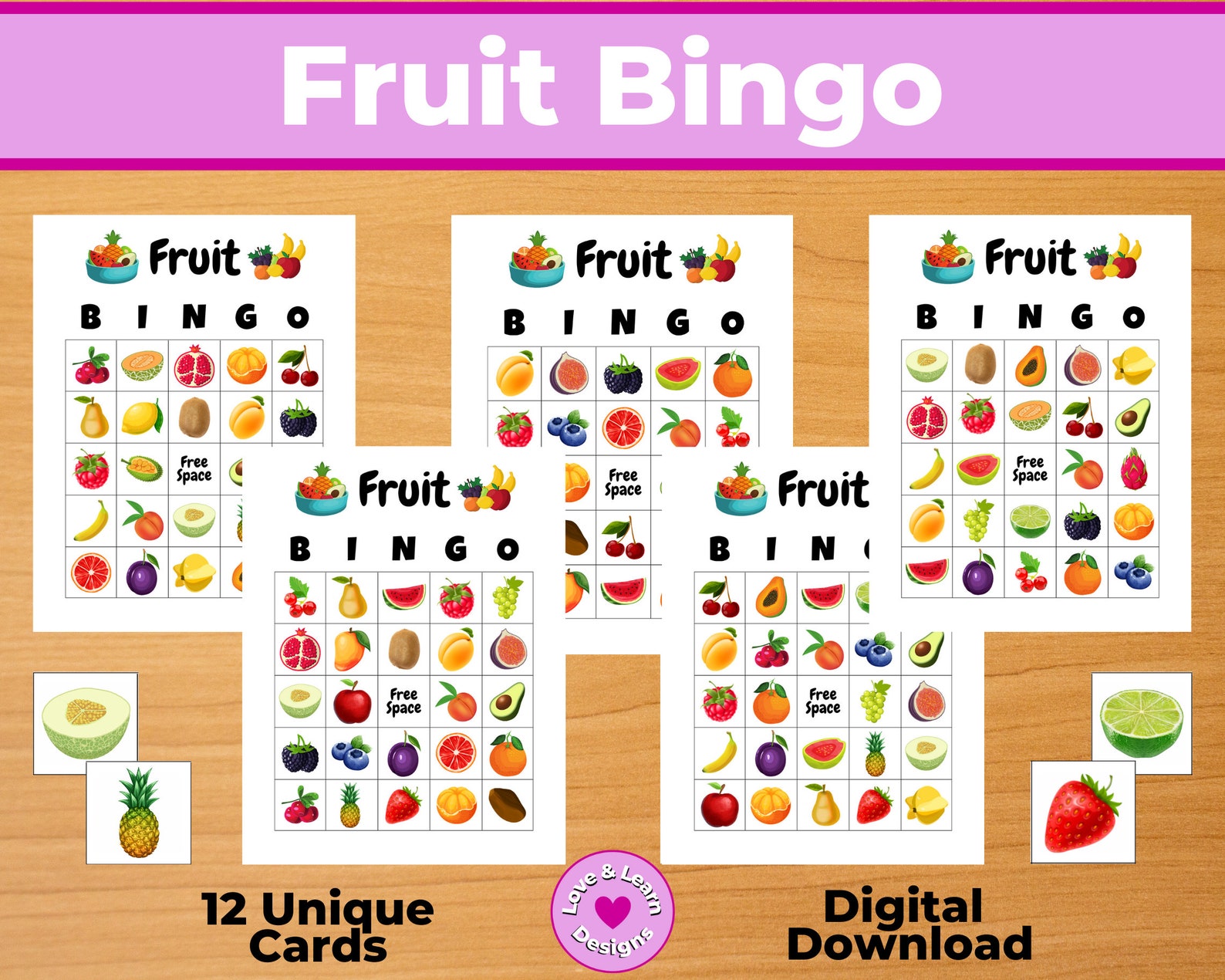 Fruit Bingo Digital Download| Printable Play Based Activity ...