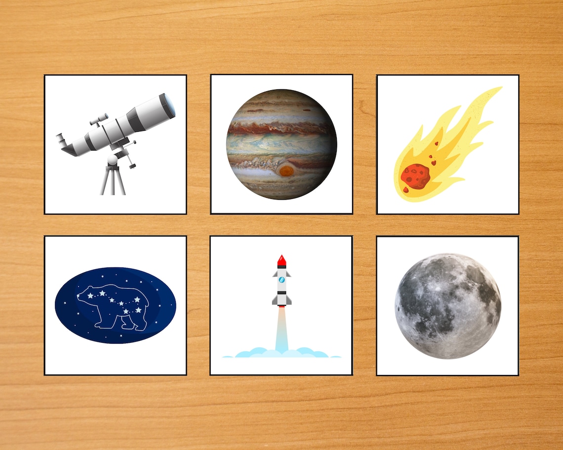 Space Bingo Digital Download Printable Play Based Activity - Etsy Canada