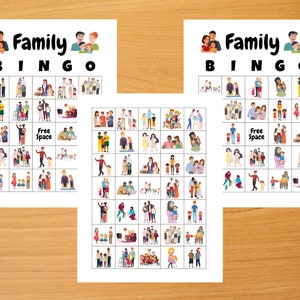 Family Bingo| Digital Download| Printable Play Based Activity ...