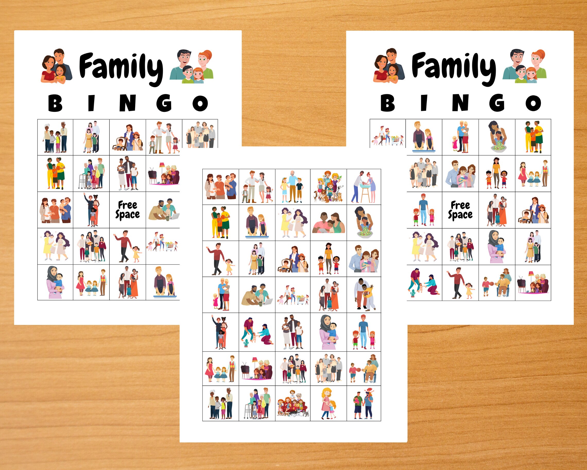 Family Bingo| Digital Download| Printable Play Based Activity ...