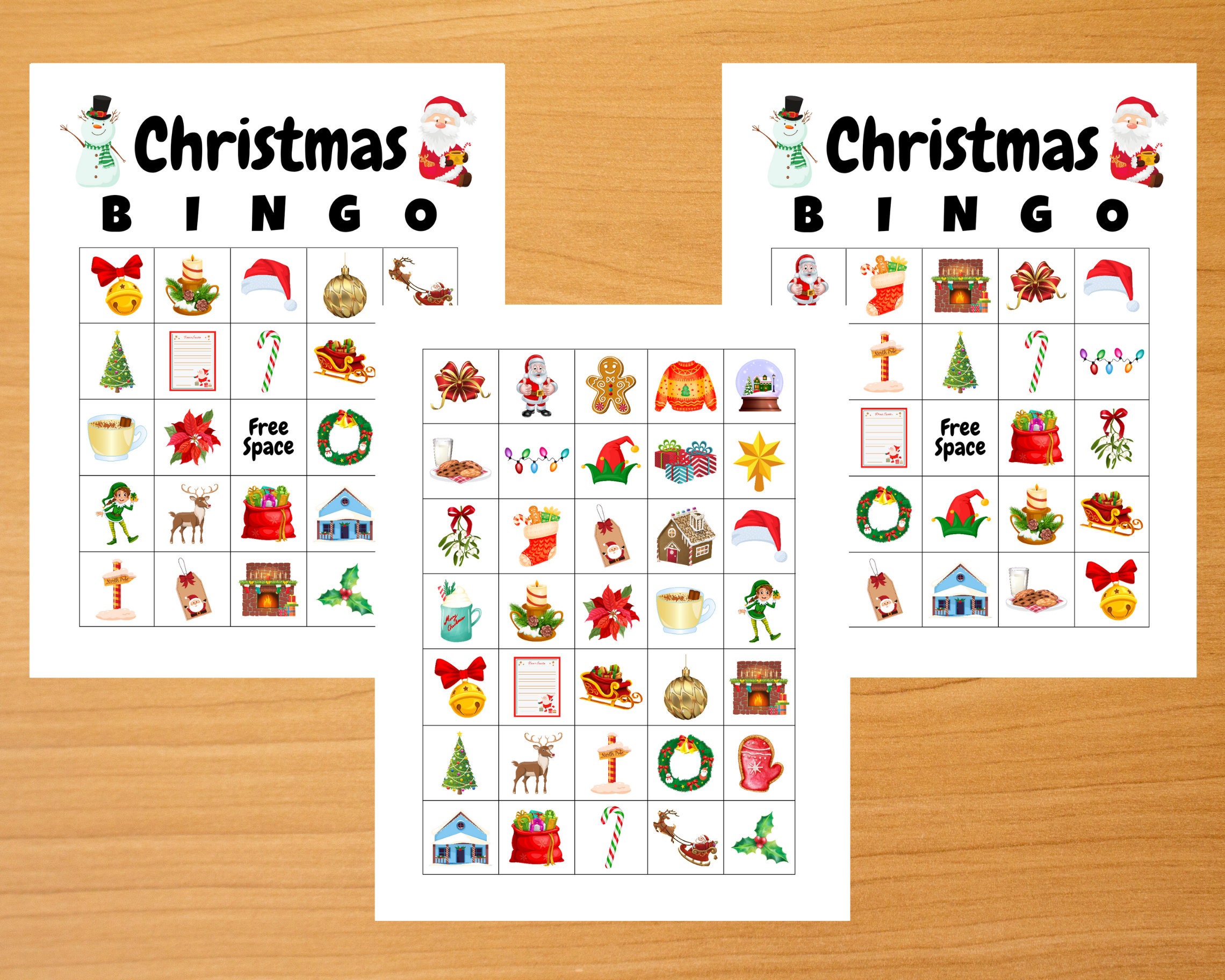 Christmas Bingo Digital Download Printable Play Based Activity ...