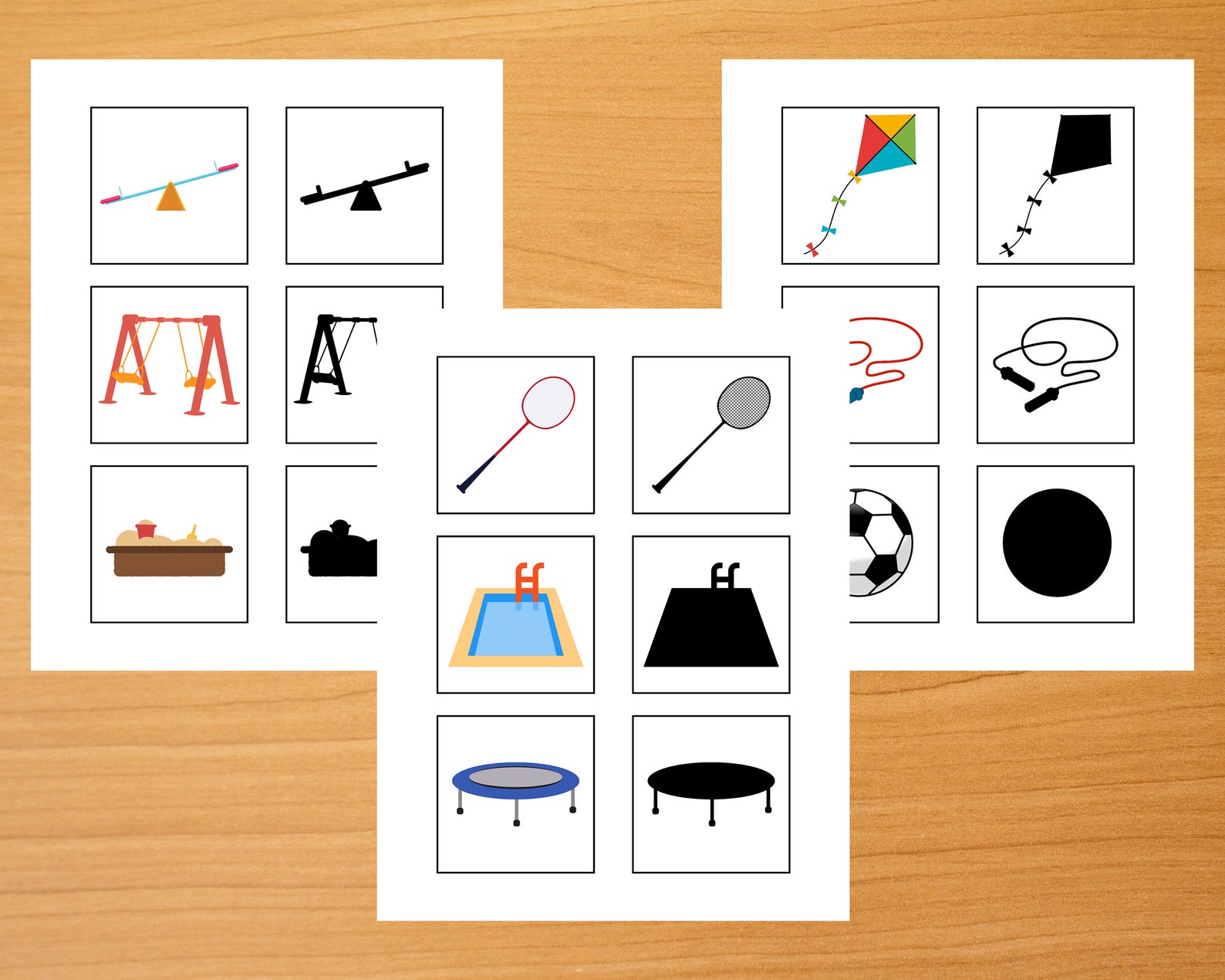 Summer Shadow Matching Cards Printable Digital Download| Montessori ...