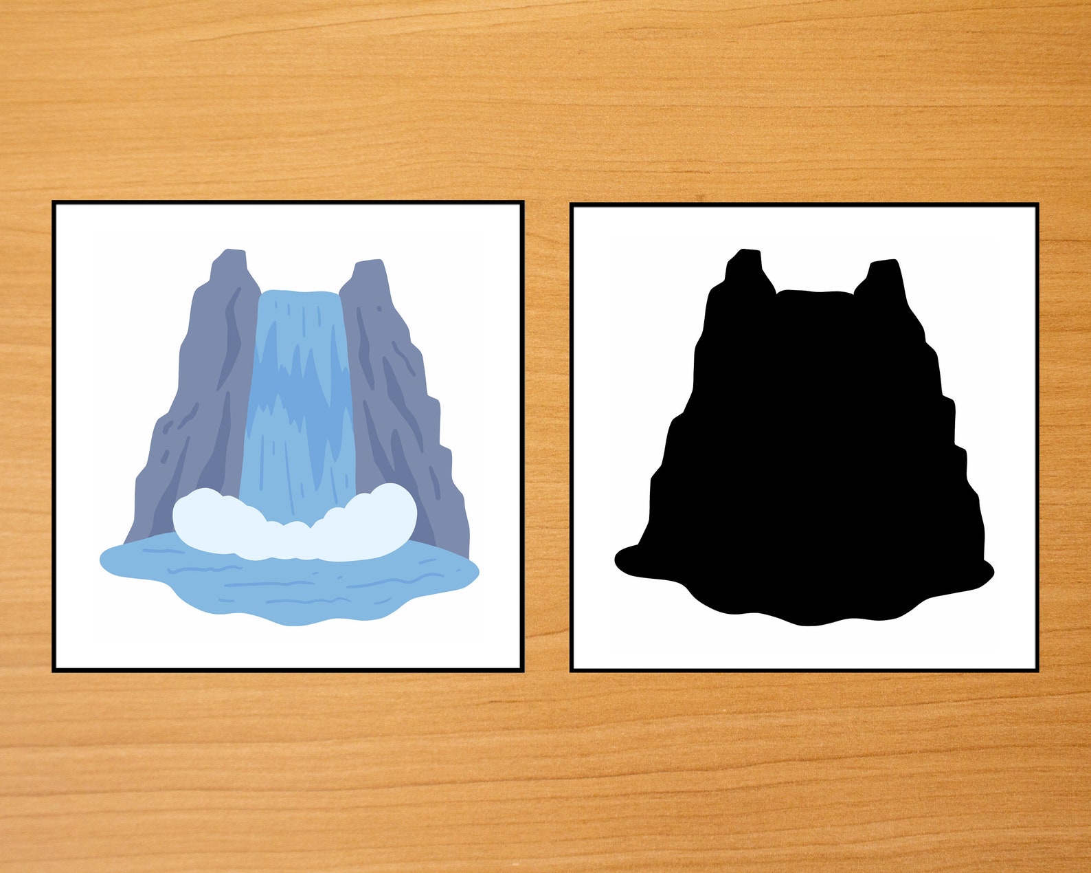 Nature Shadow Matching Cards Printable Digital Download| Montessori ...