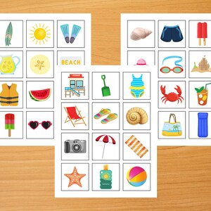 Beach I Spy Matching Game| Digital Download| Printable Play Based ...