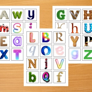 Alphabet I Spy Matching Game Digital Download| Printable Play Based ...