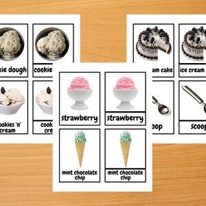 Ice Cream Theme 3 Part Cards| Printable Digital Download| Montessori ...