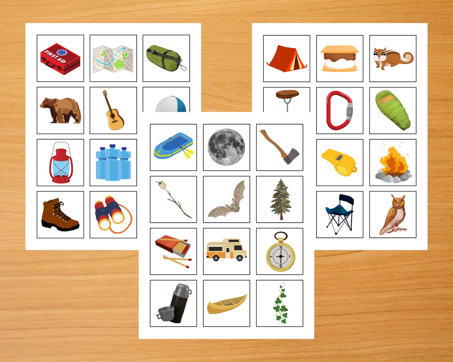 Camping I Spy Matching Game Digital Download| Printable Play Based ...