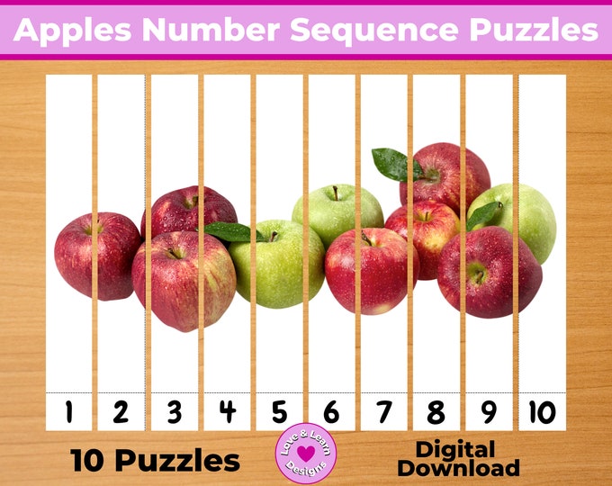 Woodland Animals Number Sequence Puzzles| Child Inspired Printables ...