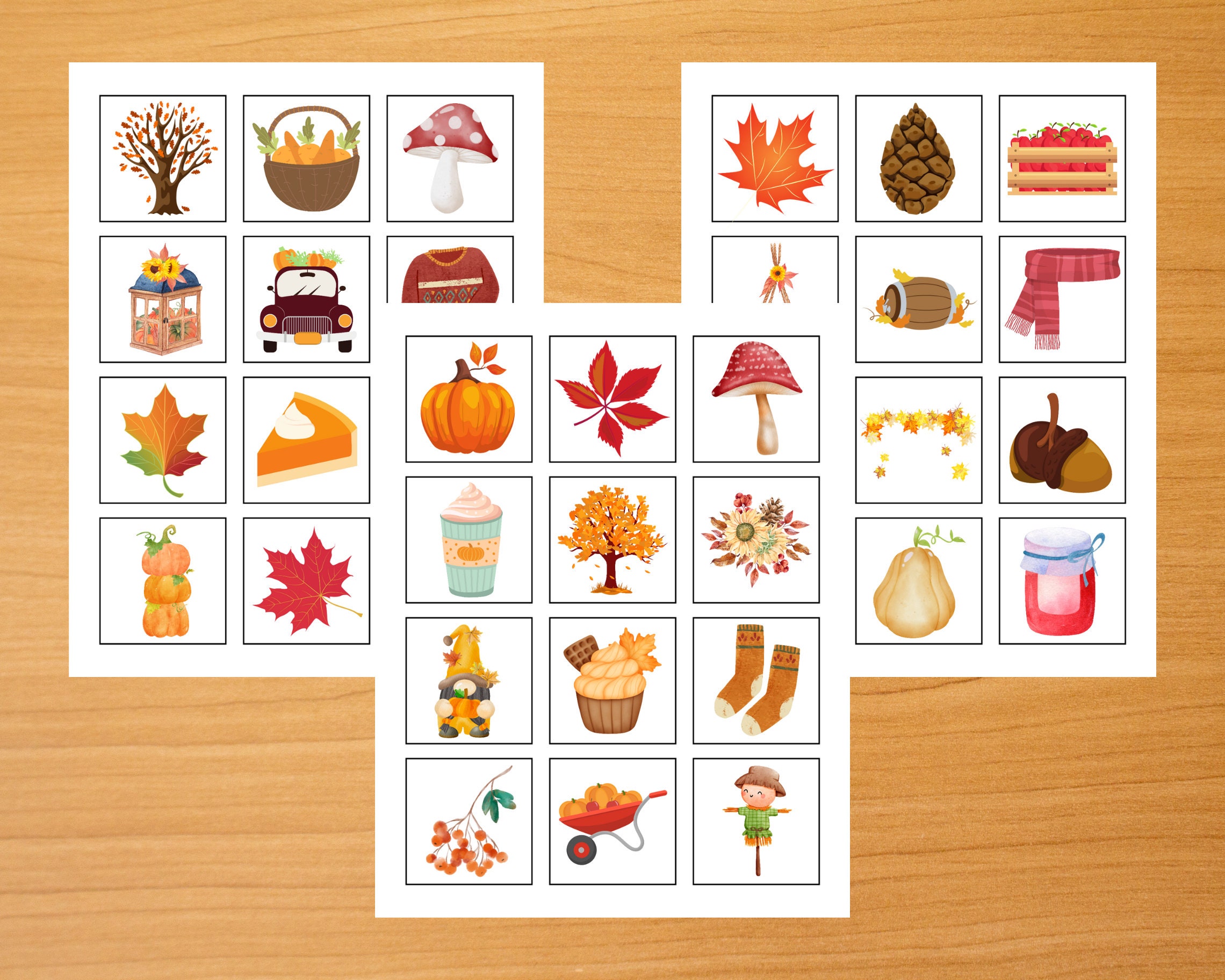 Autumn I Spy Matching Game| Digital Download| Printable Play Based ...