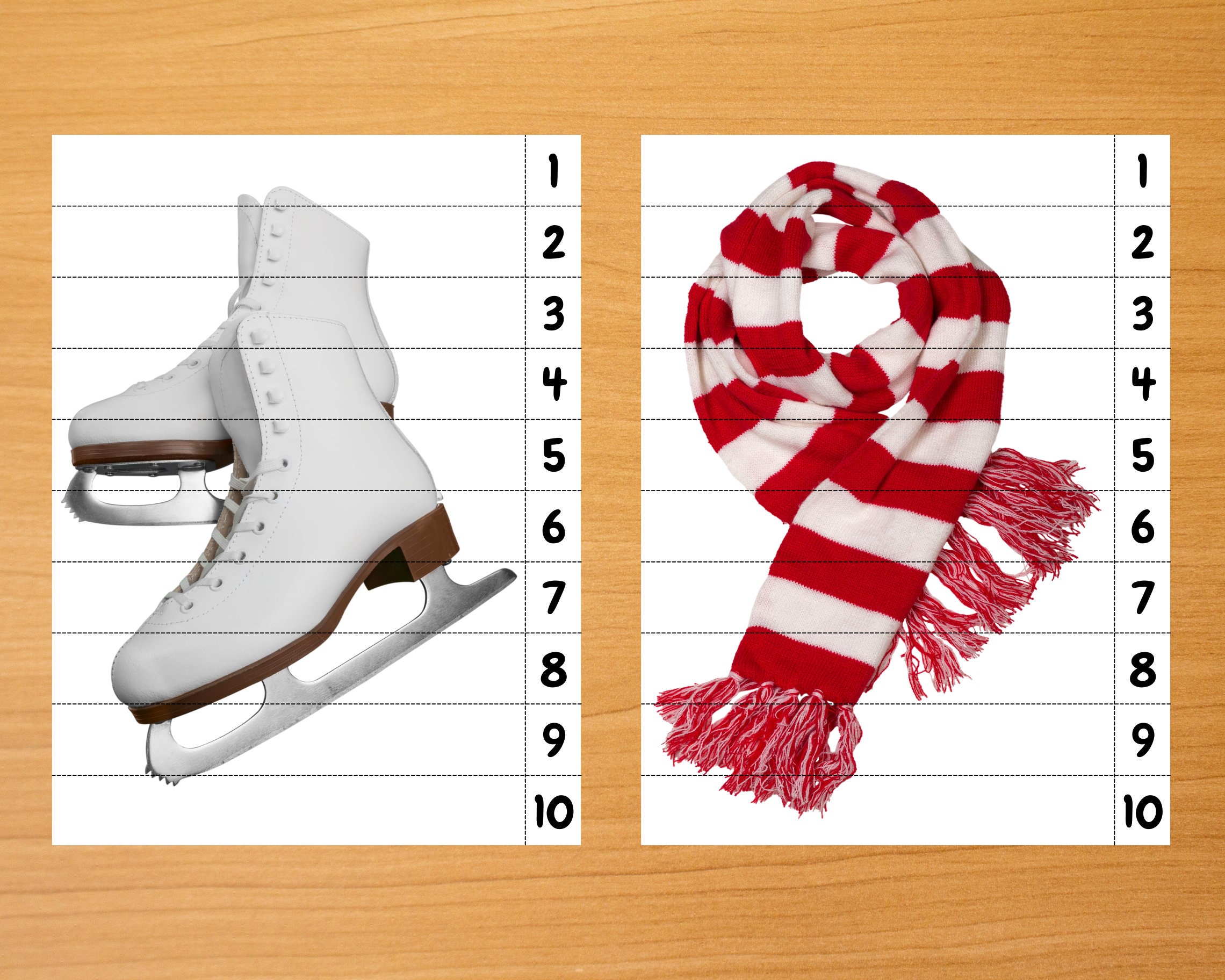 Winter Number Sequence Puzzles| Child Inspired Printables| Digital ...
