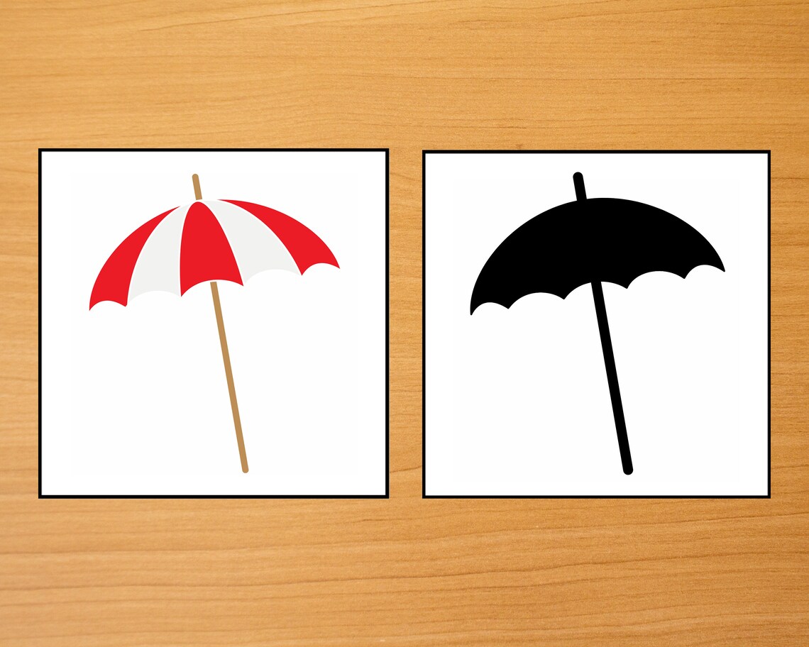 Beach Shadow Matching Cards Printable Digital Download - Etsy