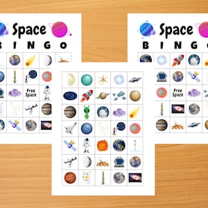 Space Bingo| Digital Download| Printable Play Based Activity ...