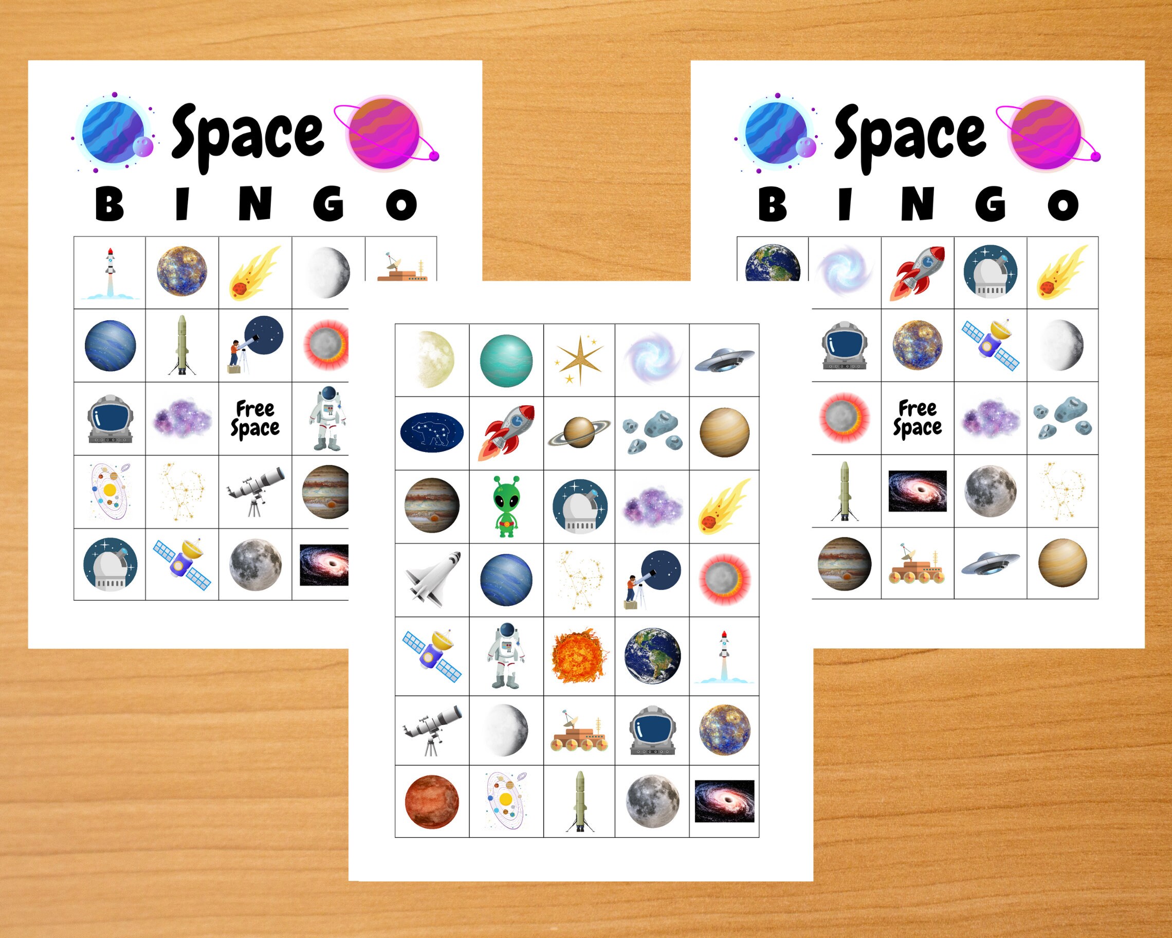 Space Bingo Digital Download Printable Play Based Activity - Etsy Canada