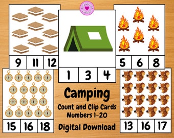 Community Helpers Count and Clip Cards| Child Inspired Printable ...
